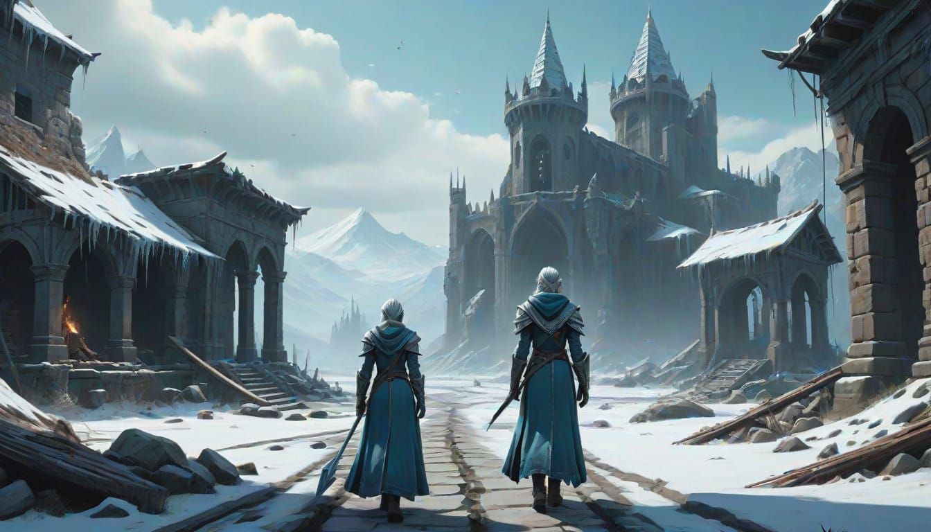 These images capture the ancient Snow Elves of the Elder Scrolls, set ...
