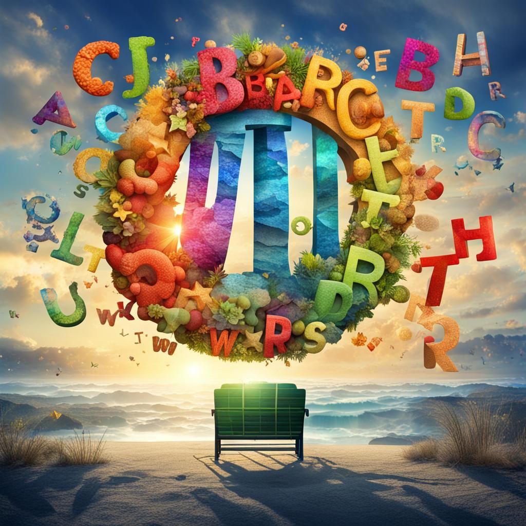 word art text letters words alphabet - AI Generated Artwork - NightCafe ...