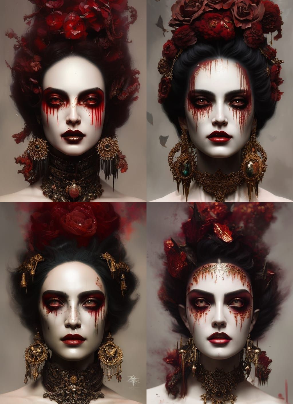 Insanely detailed photograph of An elaborate beautiful ravenous_fangs ...