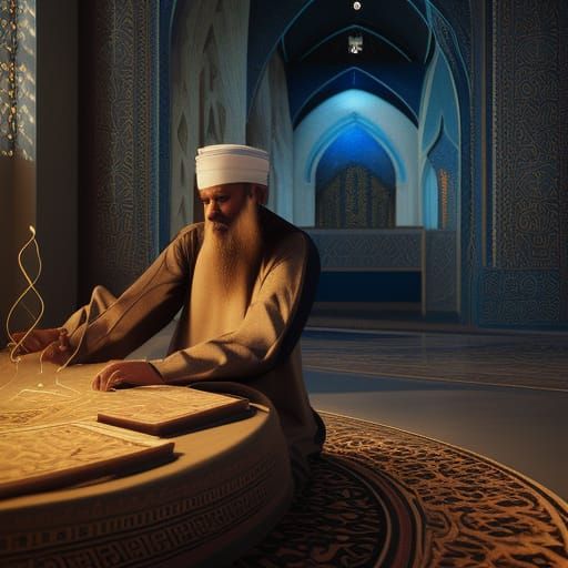 Muslim Sufi doing Zikr - AI Generated Artwork - NightCafe Creator