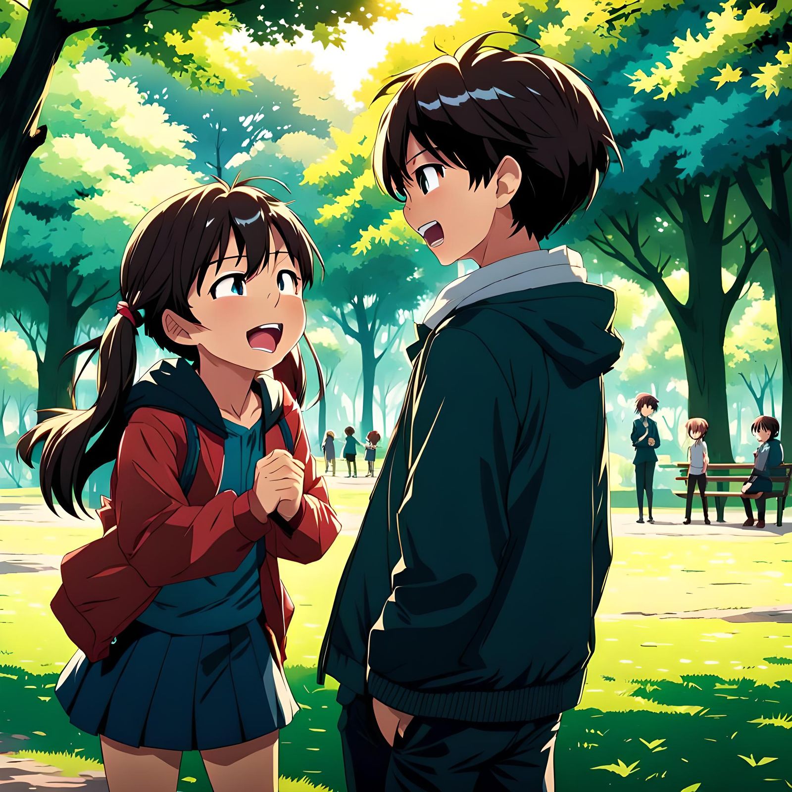 Two siblings arguing - AI Generated Artwork - NightCafe Creator