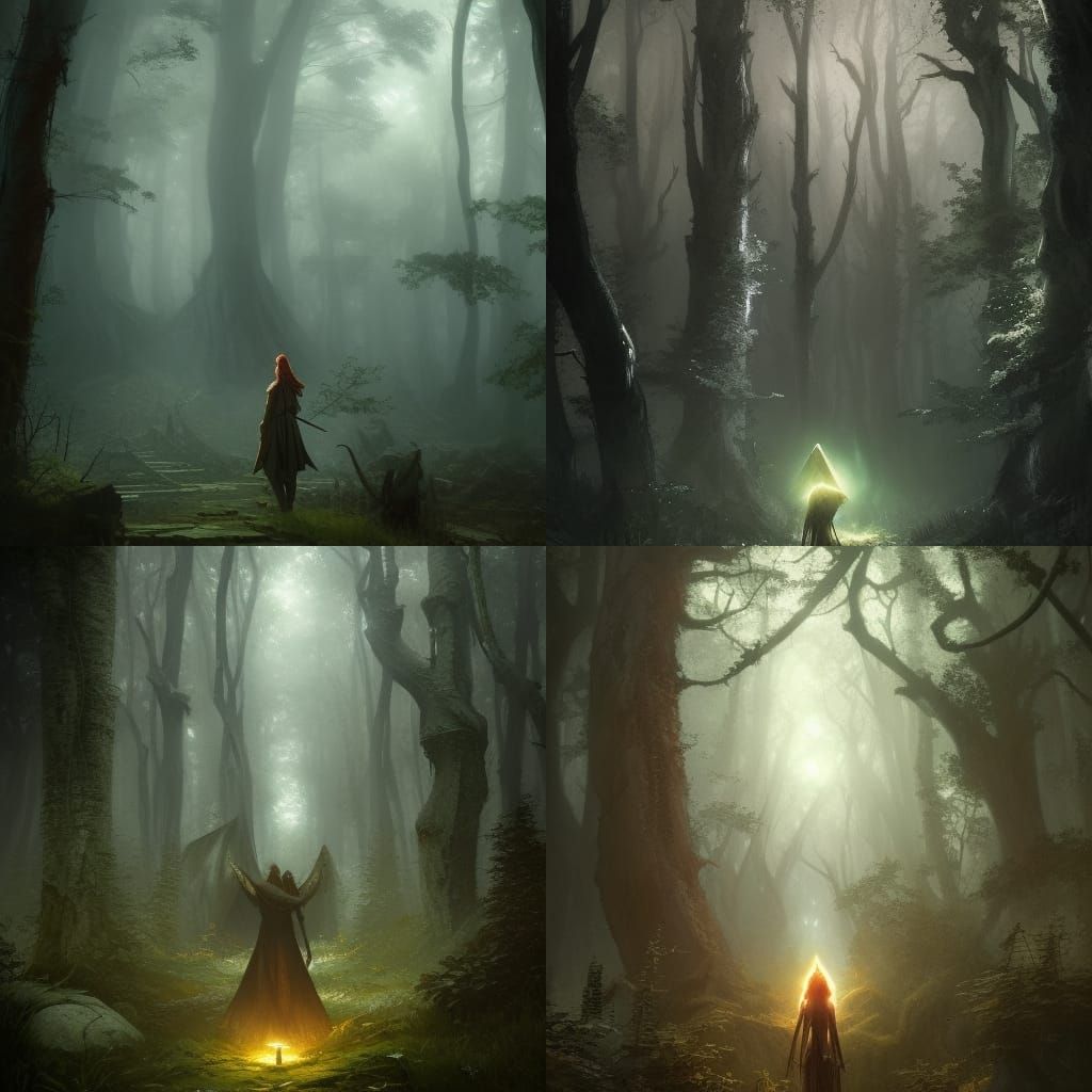 Irish Wizard in the forest. - AI Generated Artwork - NightCafe Creator