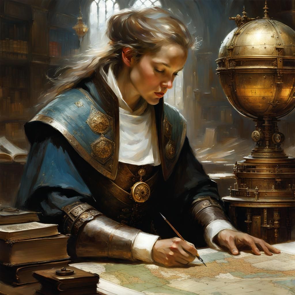 Cartographer - AI Generated Artwork - NightCafe Creator