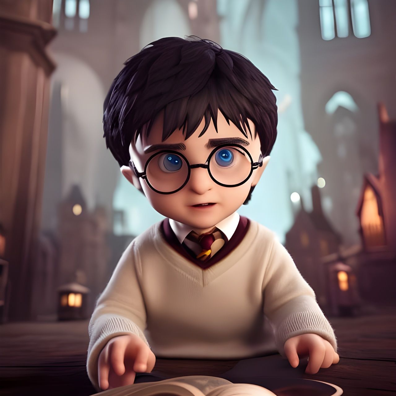 Little Harry Potter - AI Generated Artwork - NightCafe Creator