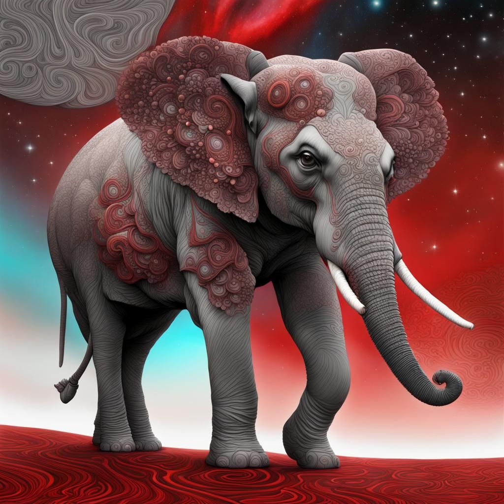 ELEPHANT ART NBR 11 - AI Generated Artwork - NightCafe Creator