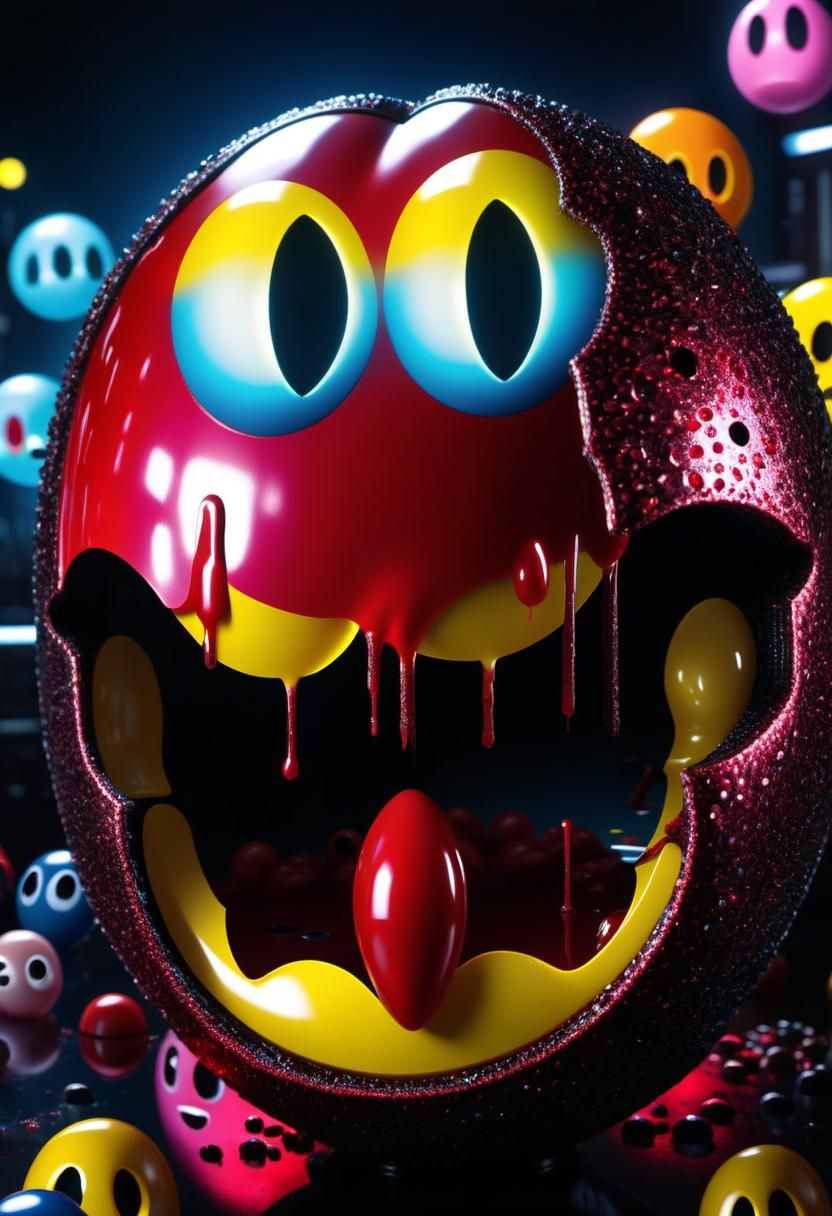 Horror Pac-Man - AI Generated Artwork - NightCafe Creator