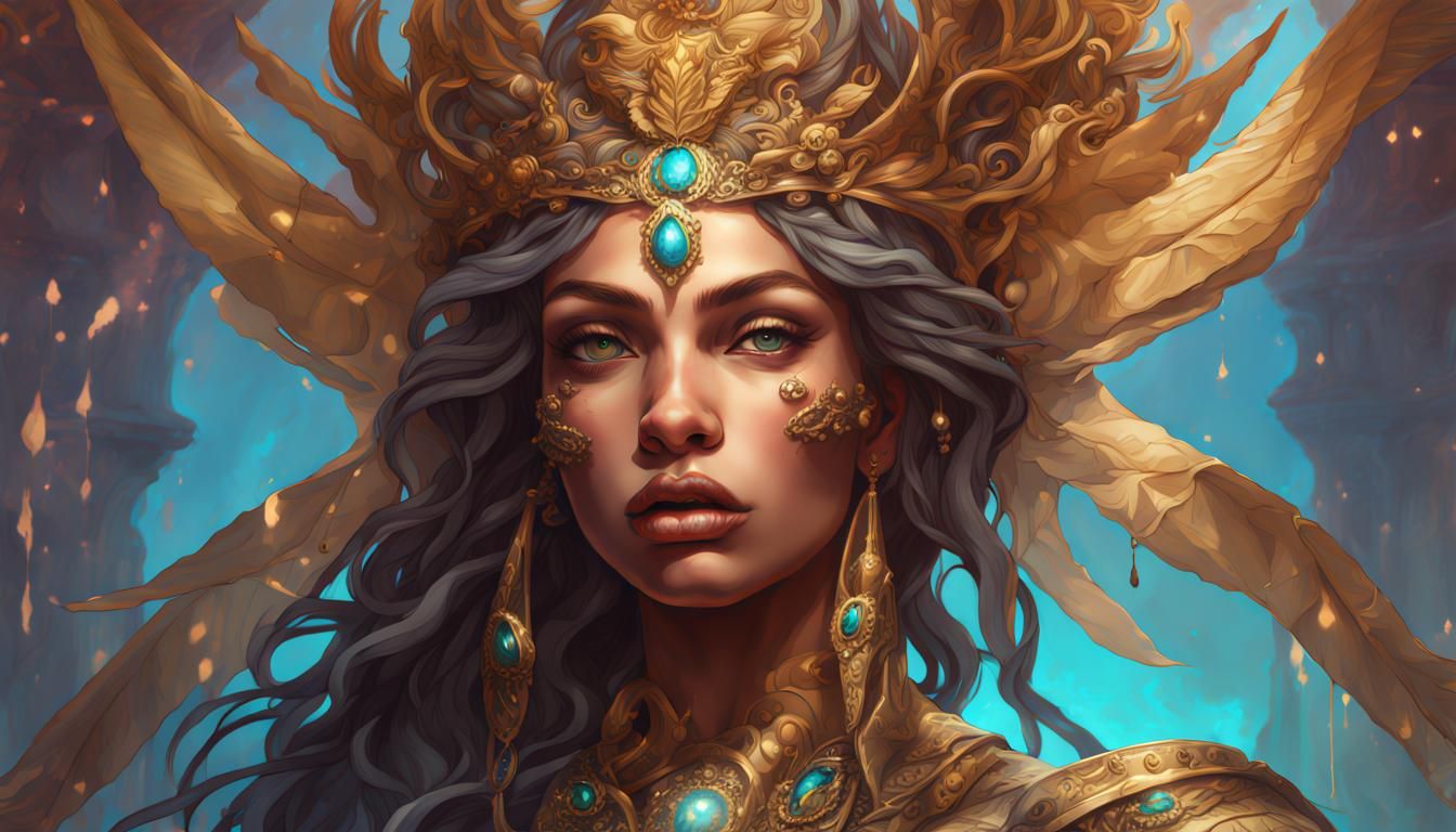 Queen Searis Neutral, Goddess of secrets. - AI Generated Artwork ...