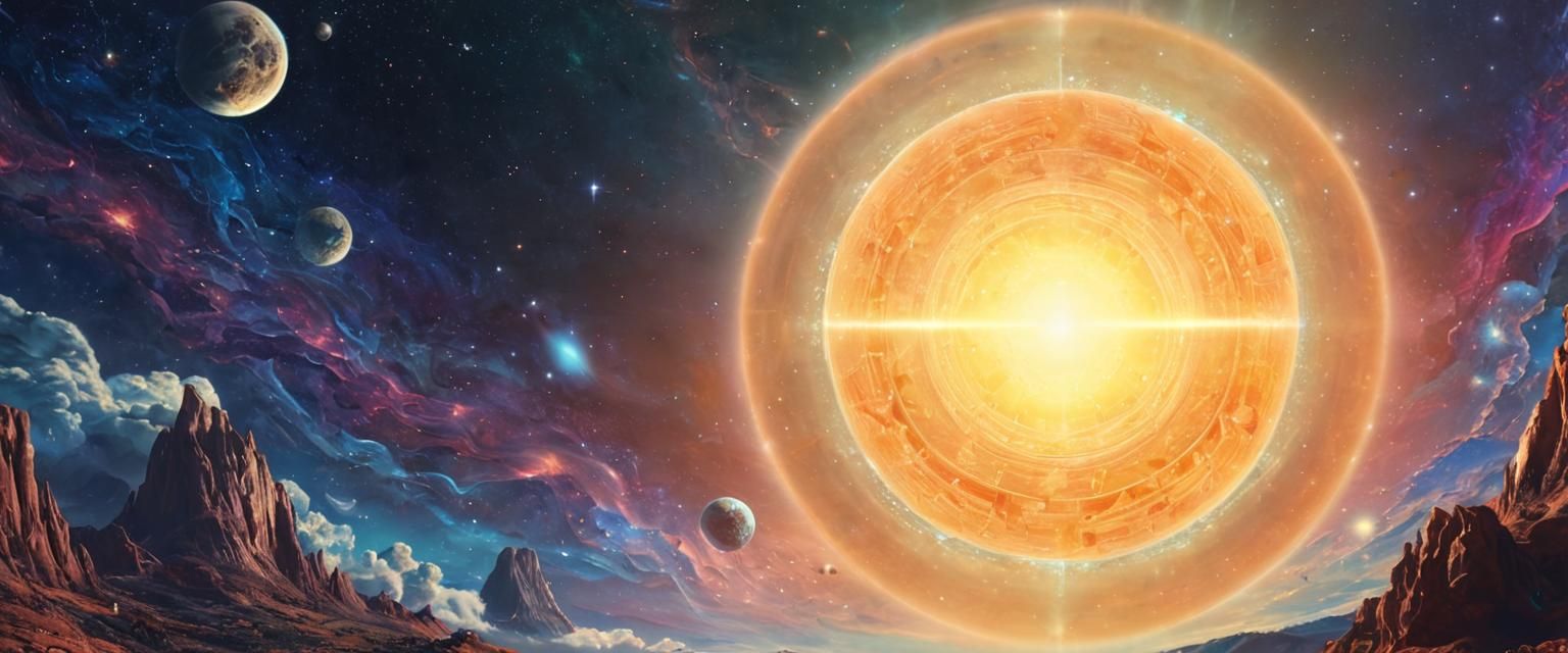 Vibrational Cosmic Realm Unifies Spirit and Matter... - AI Art