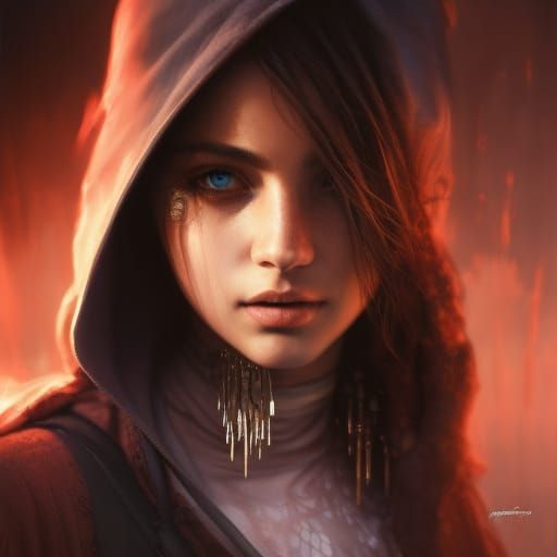 "Veiled Whispers: Secrets of Inner Solitude" - AI Generated Artwork ...