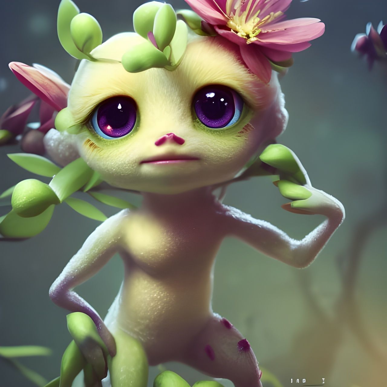 Flower Creature #2 - AI Generated Artwork - NightCafe Creator
