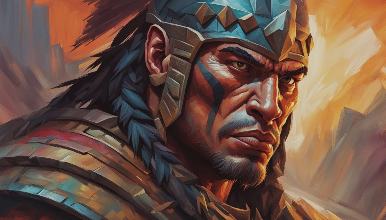 The Chief of the Clan - Strong and Rugged Tribal Warrior