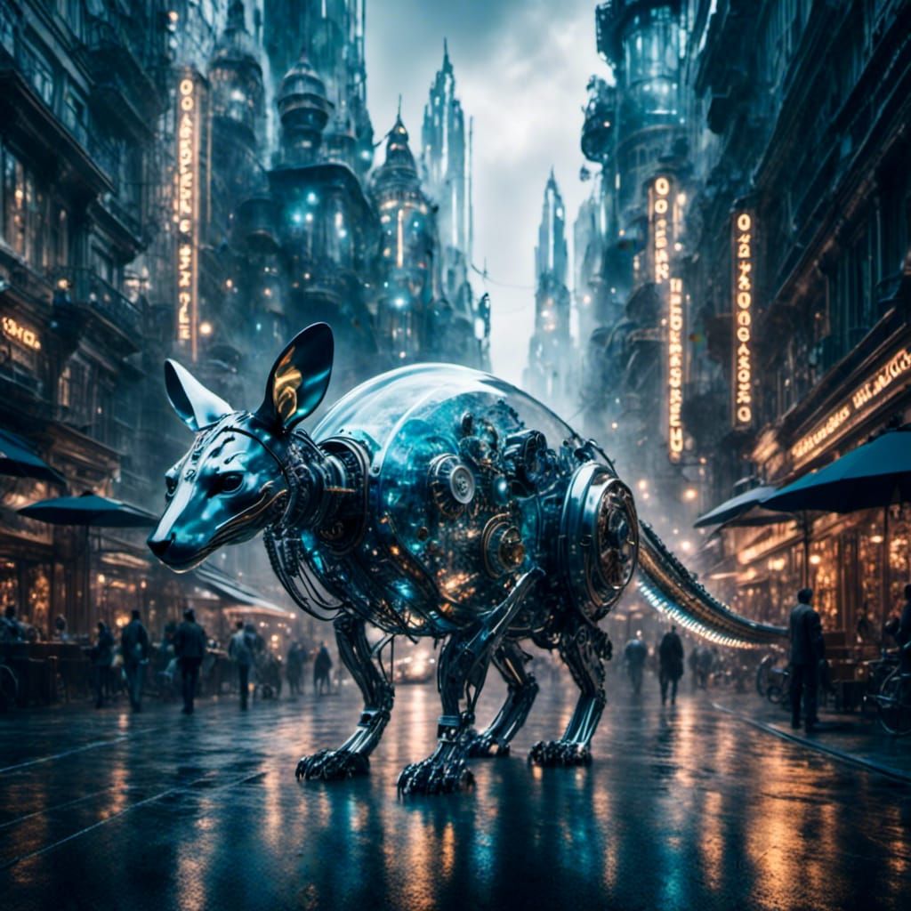 Mecha Skippy - AI Generated Artwork - NightCafe Creator