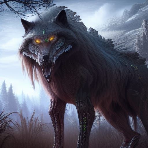 The Elder Wolf - AI Generated Artwork - NightCafe Creator