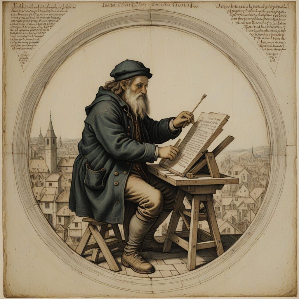 inventor at work on the roof - inventor at work on the roof