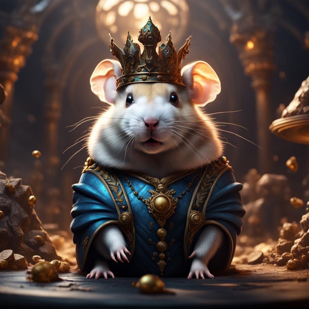 queen hamster - AI Generated Artwork - NightCafe Creator
