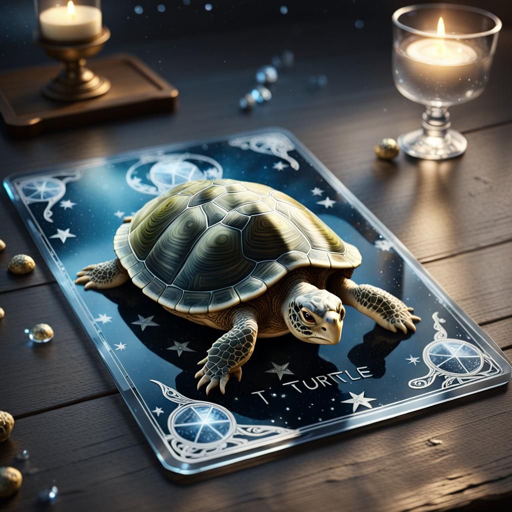 Turtle Tarot card - AI Generated Artwork - NightCafe Creator