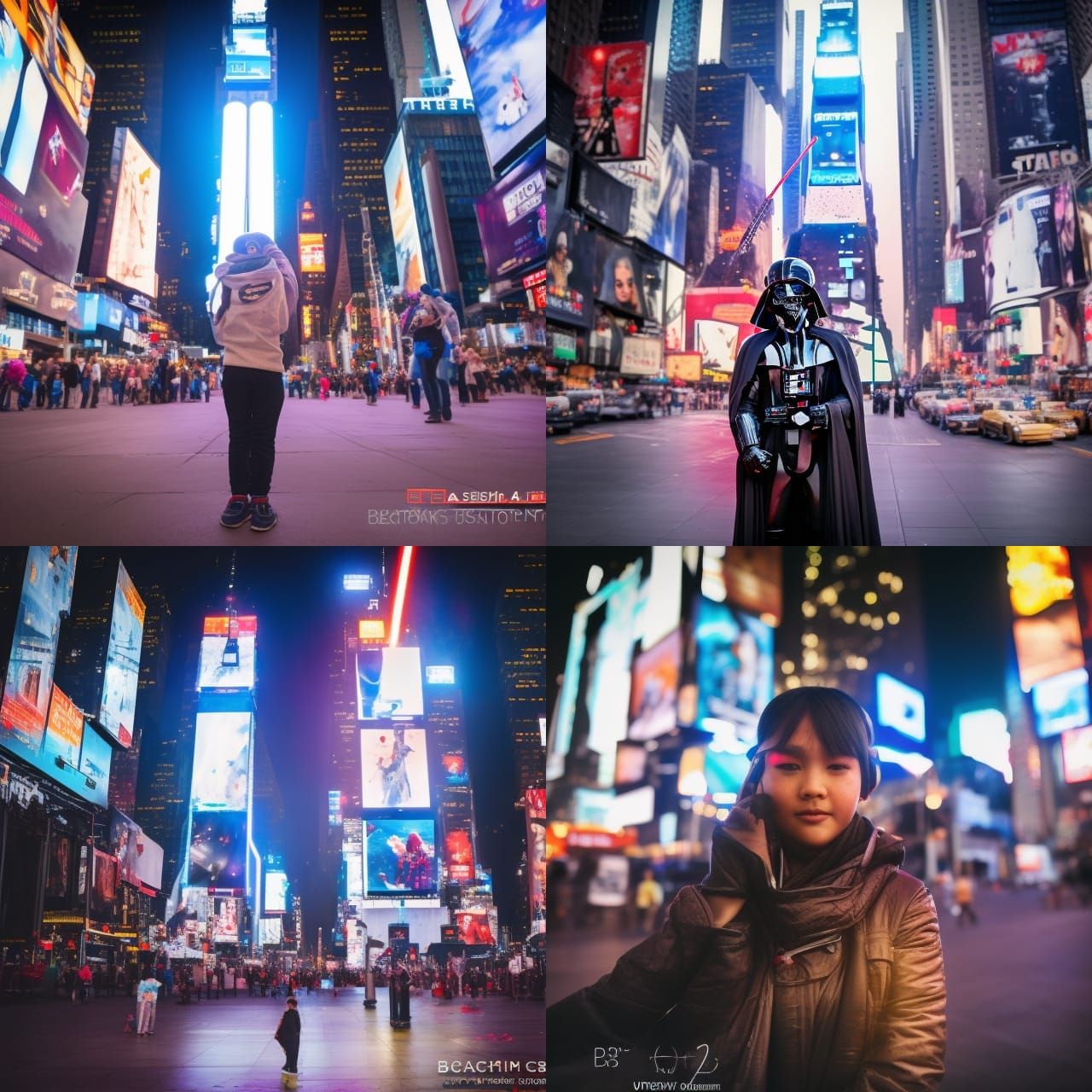 Star Wars Universe, Times Square, - AI Generated Artwork - NightCafe ...