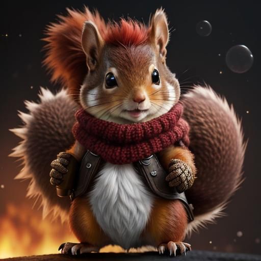 Cute Squirrel - AI Generated Artwork - NightCafe Creator