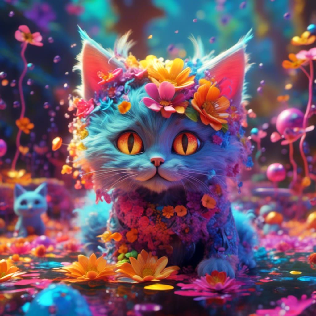 Cute Cat - AI Generated Artwork - NightCafe Creator