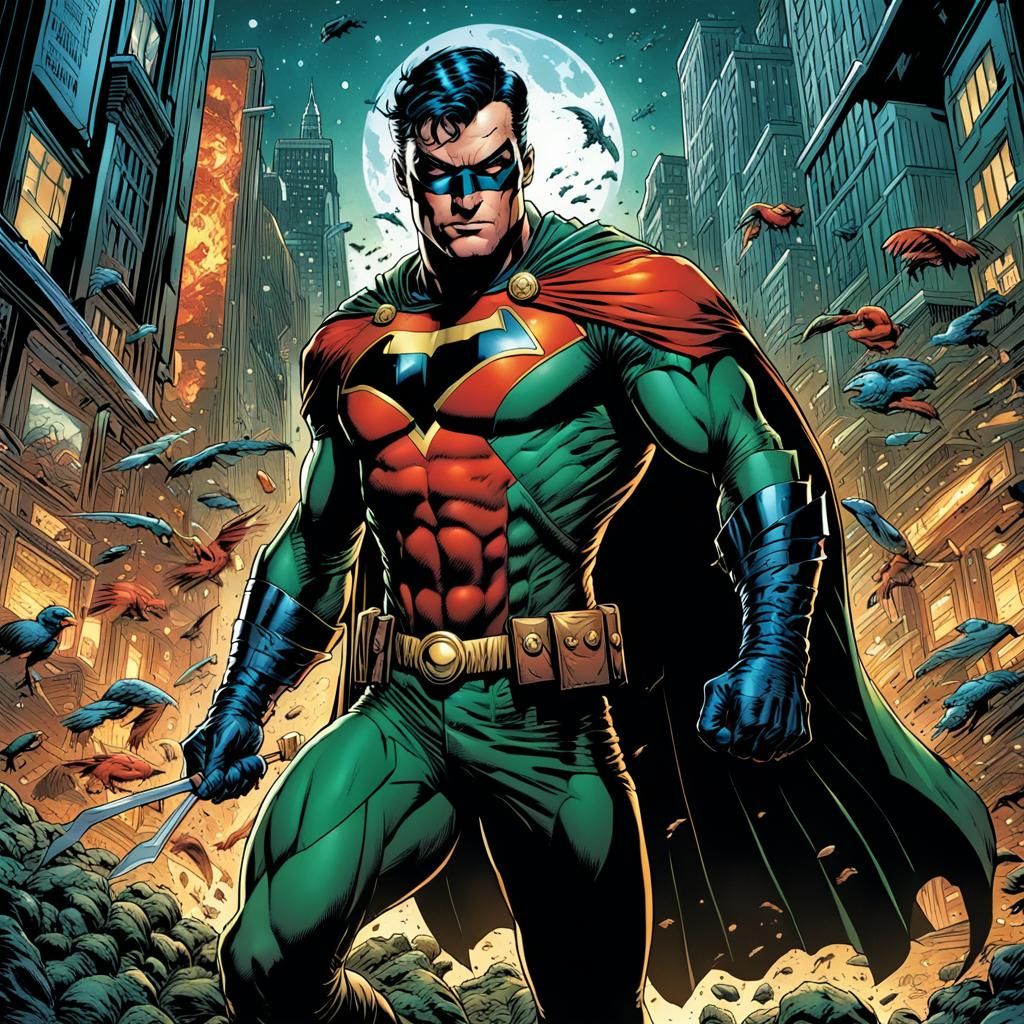 DC comics Robin - AI Generated Artwork - NightCafe Creator