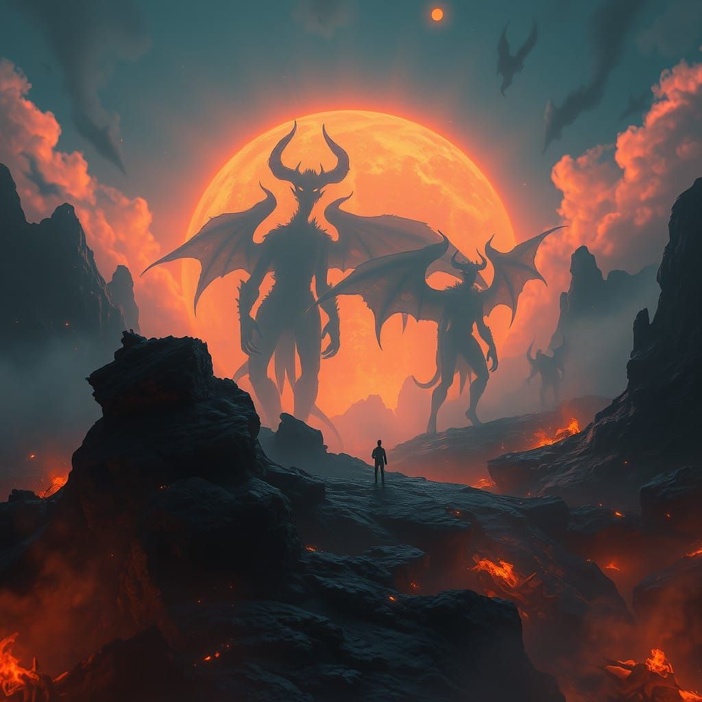 Shadow Demons - Ethereal Shadow Demons in a Fantastical Real...