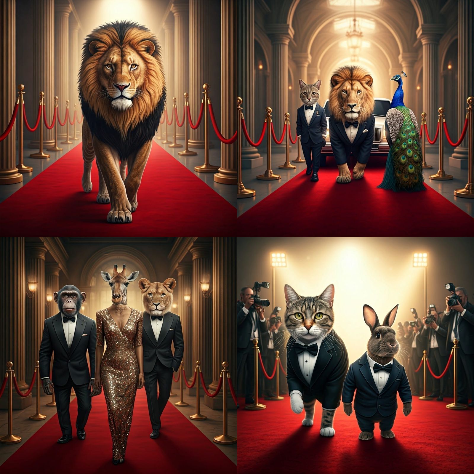 Luxury Animals on the Red Carpet in Stunning DSLR ... - AI Art