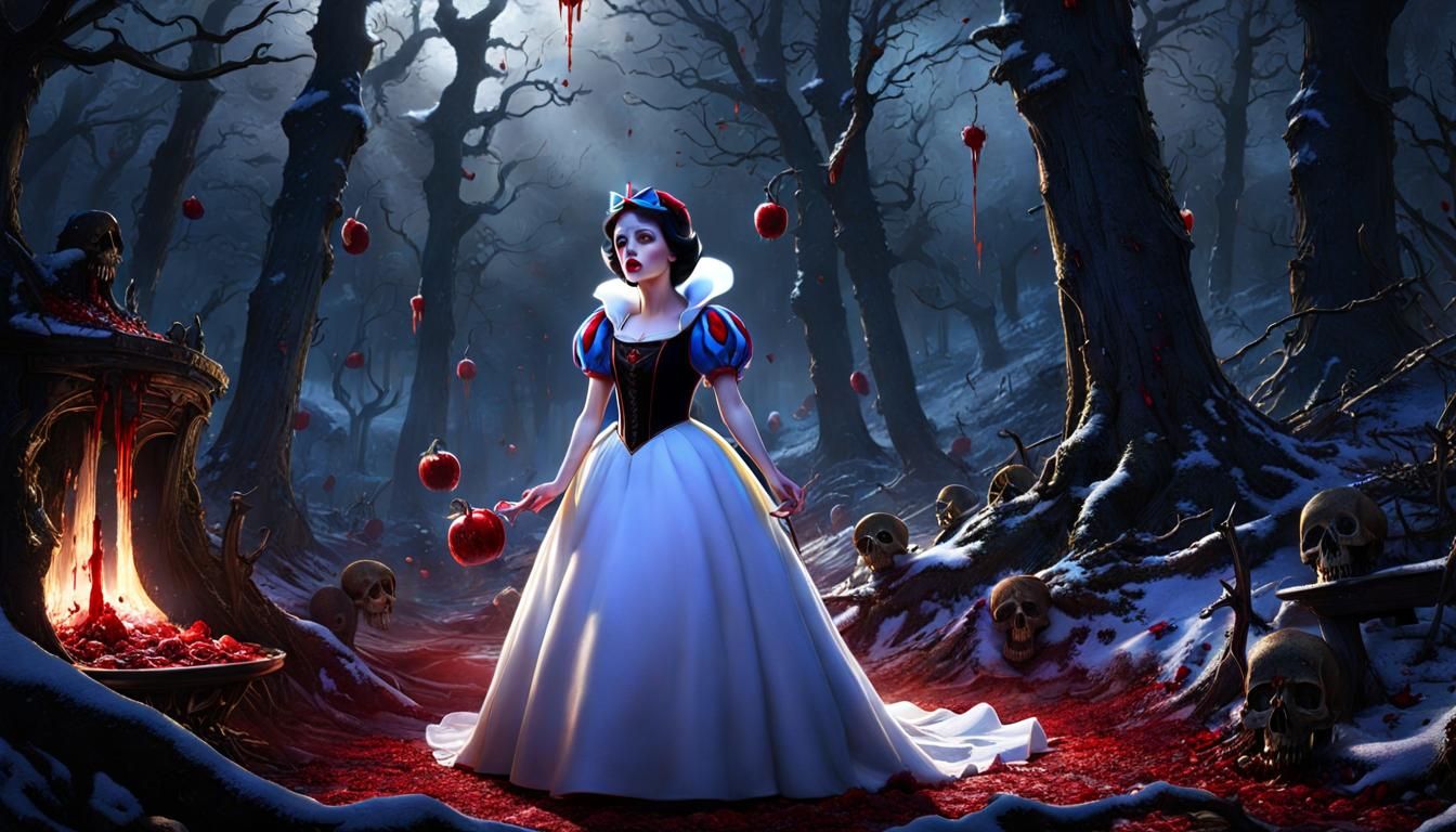 Evil Snow White - AI Generated Artwork - NightCafe Creator