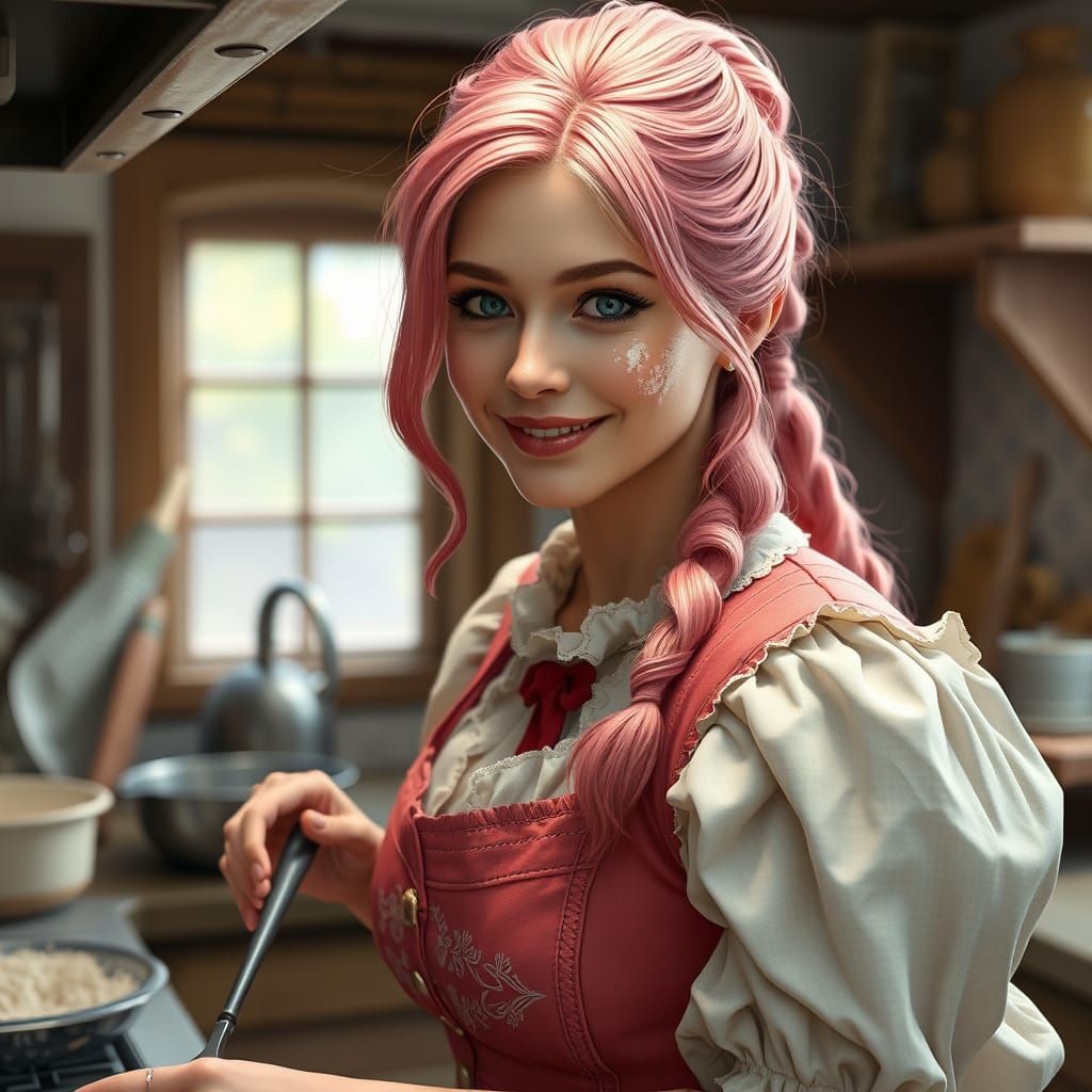 Strawberry chef Teenager - Regency Fantasy Chef in a Dreamy ...