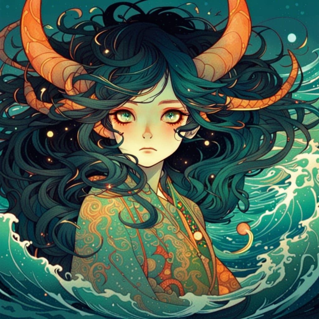 Cute Sea Spirit - AI Generated Artwork - NightCafe Creator