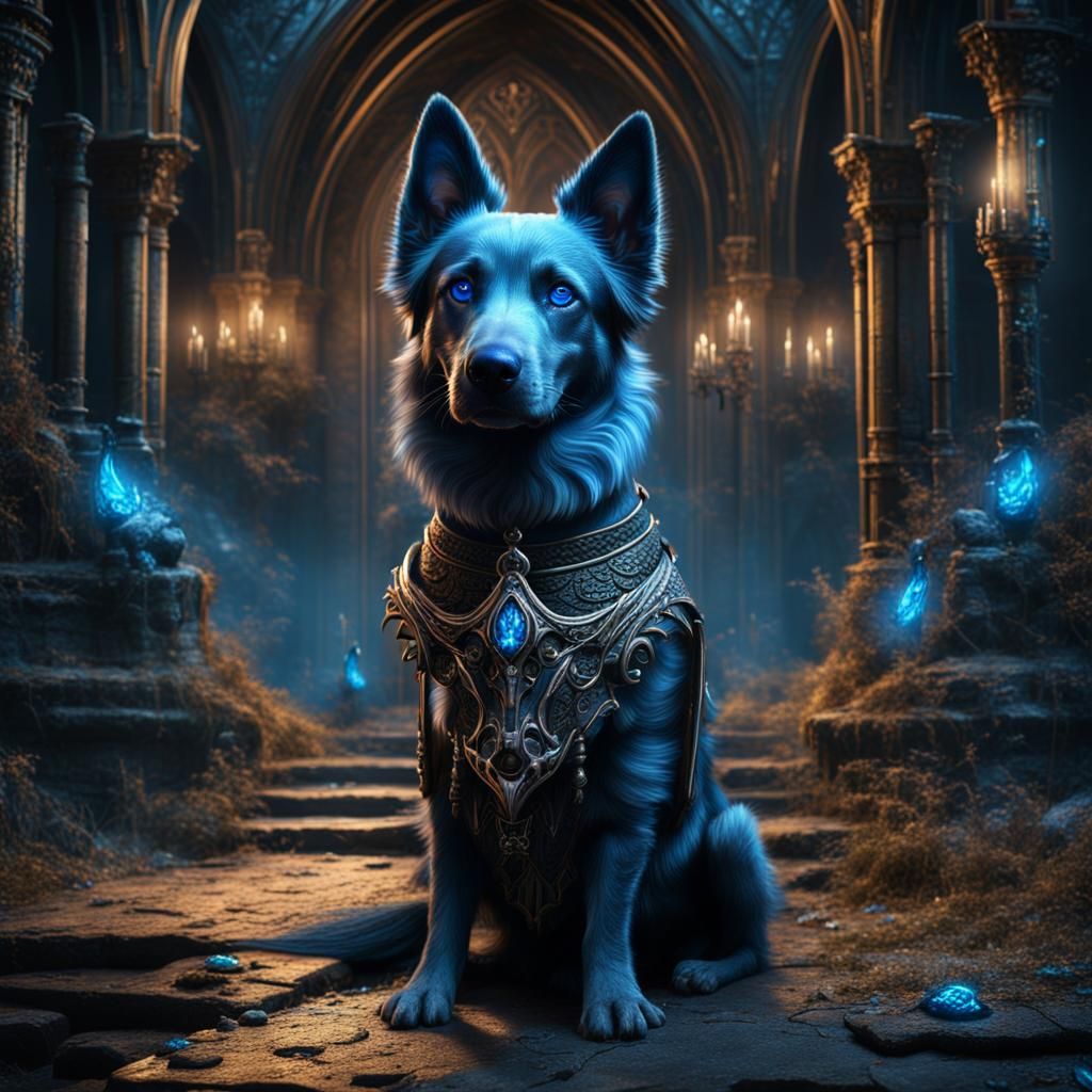 Gothic Dog - AI Generated Artwork - NightCafe Creator