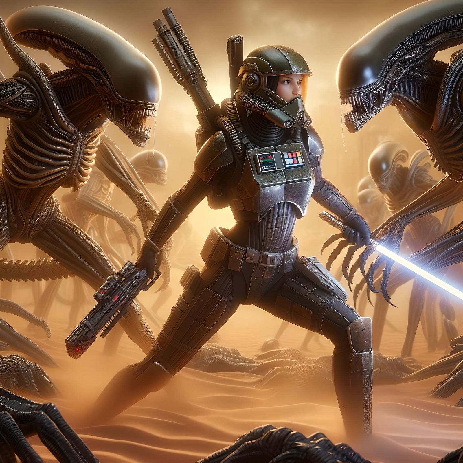 Alien Wars Saga, Star Wars Multiverse v4 - AI Generated Artwork ...