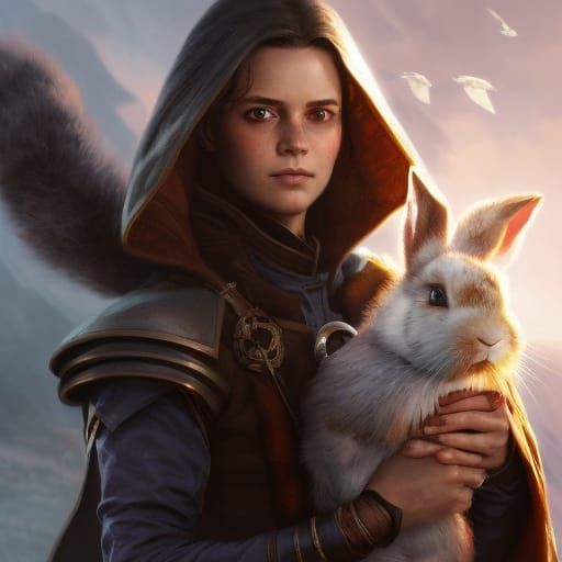 Mage and Familiar - AI Generated Artwork - NightCafe Creator