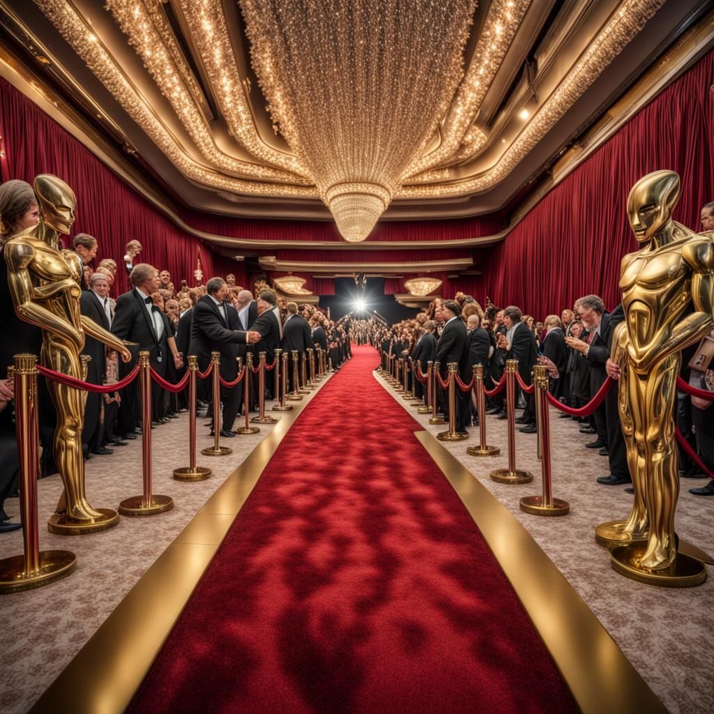 The Academy Awards with aliens exiting limos and walking down the red ...