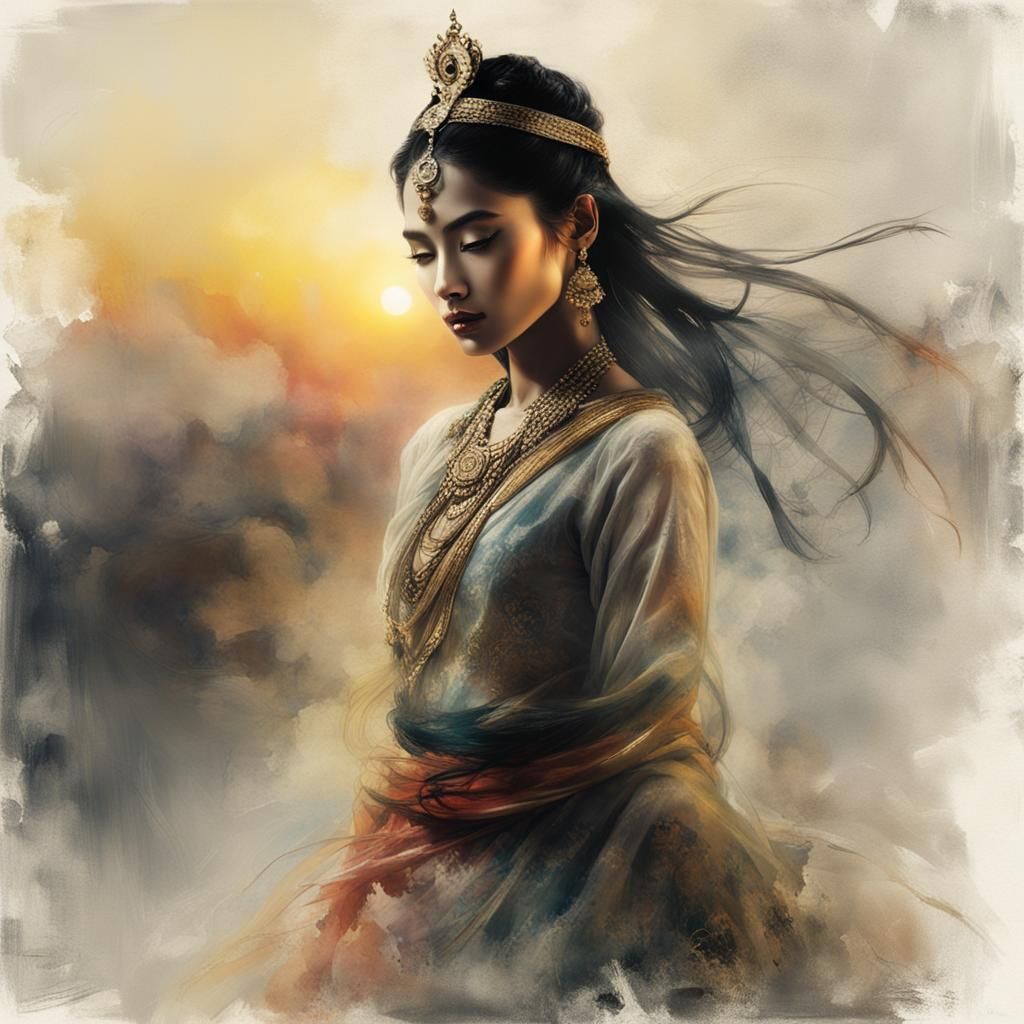 Meditating - AI Generated Artwork - NightCafe Creator