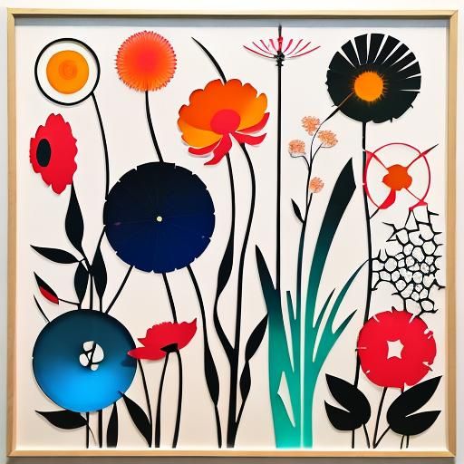 Abstract flowers 240404 - AI Generated Artwork - NightCafe Creator