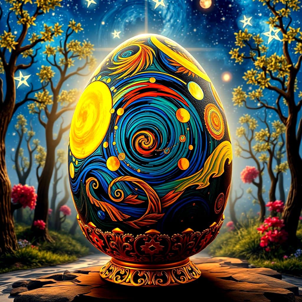 “Nebula Nests in the Whispering Forest”