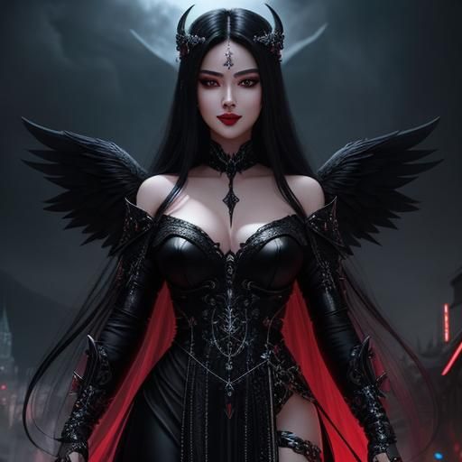 Devilish woman - AI Generated Artwork - NightCafe Creator