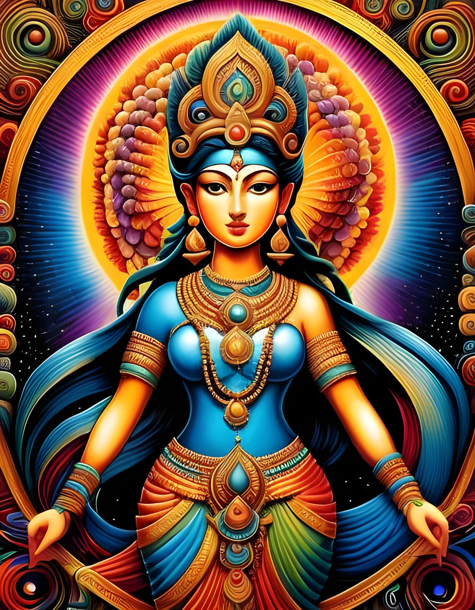 Goddess Parvati - AI Generated Artwork - NightCafe Creator