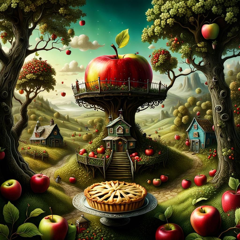 Apples World - AI Generated Artwork - NightCafe Creator