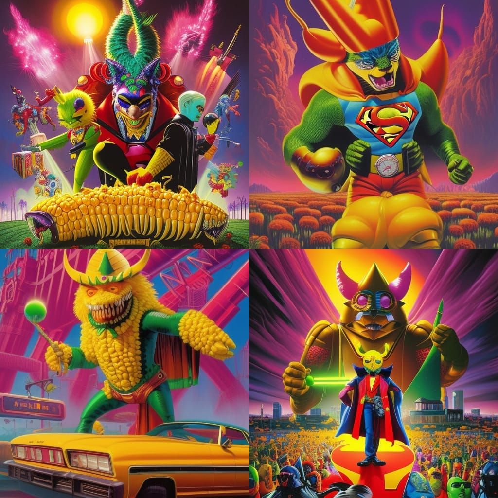 Artwork by Jason Edmiston, Lisa Frank, Frank Miller, Simon Stalenhag ...