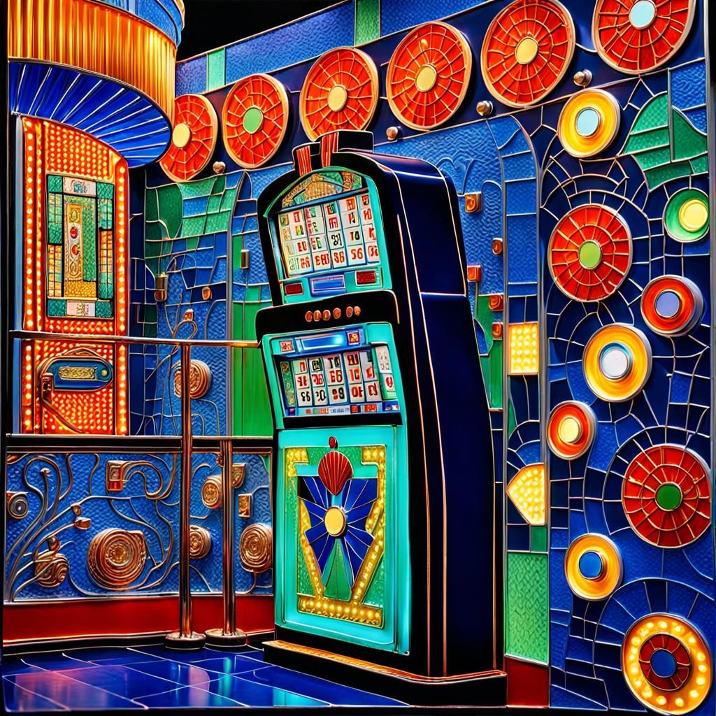 Las Vegas - bright lights, slot machines - AI Generated Artwork ...