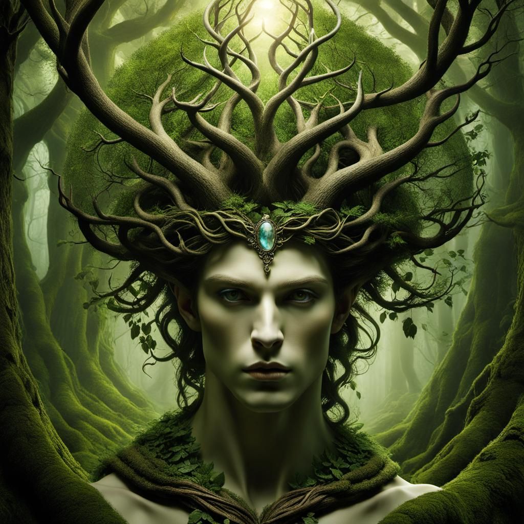 Green man at Beltane - AI Generated Artwork - NightCafe Creator