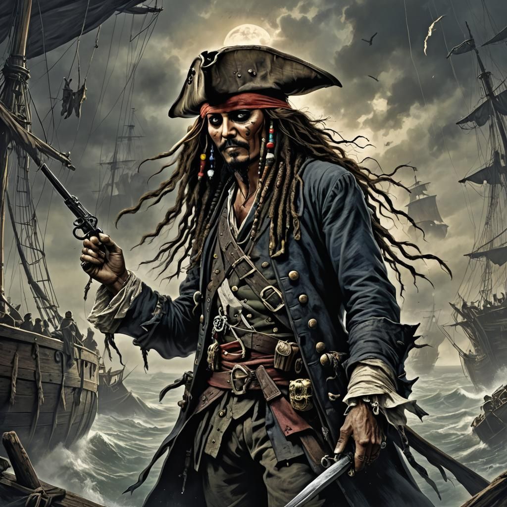captain jack sparrow - AI Generated Artwork - NightCafe Creator