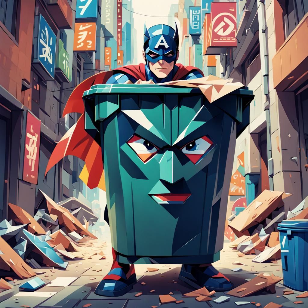It is Thursday My Dudes! Trashcan Superhero - AI Generated Artwork ...