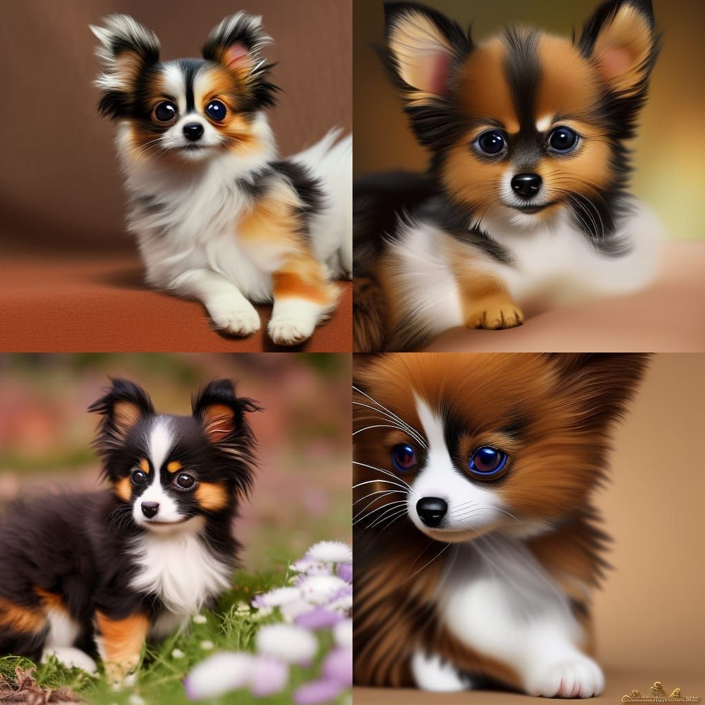 Little Papillon - AI Generated Artwork - NightCafe Creator