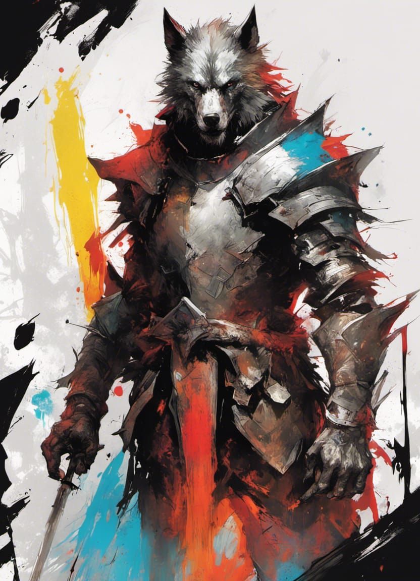 Werewolf Knight - AI Generated Artwork - NightCafe Creator