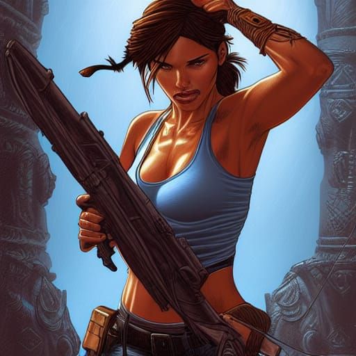 Lara croft - AI Generated Artwork - NightCafe Creator