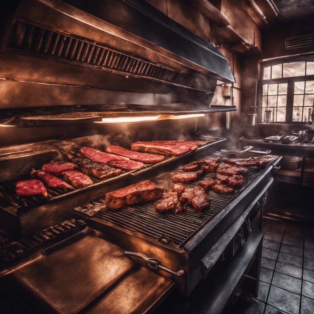 grill, meat, restaurant - AI Generated Artwork - NightCafe Creator