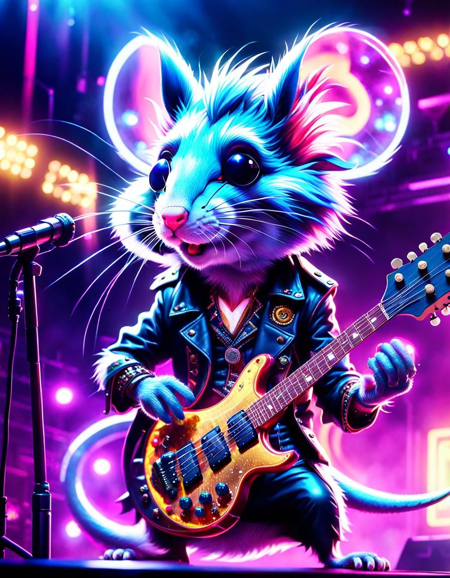 Punk Rock Mice - AI Generated Artwork - NightCafe Creator