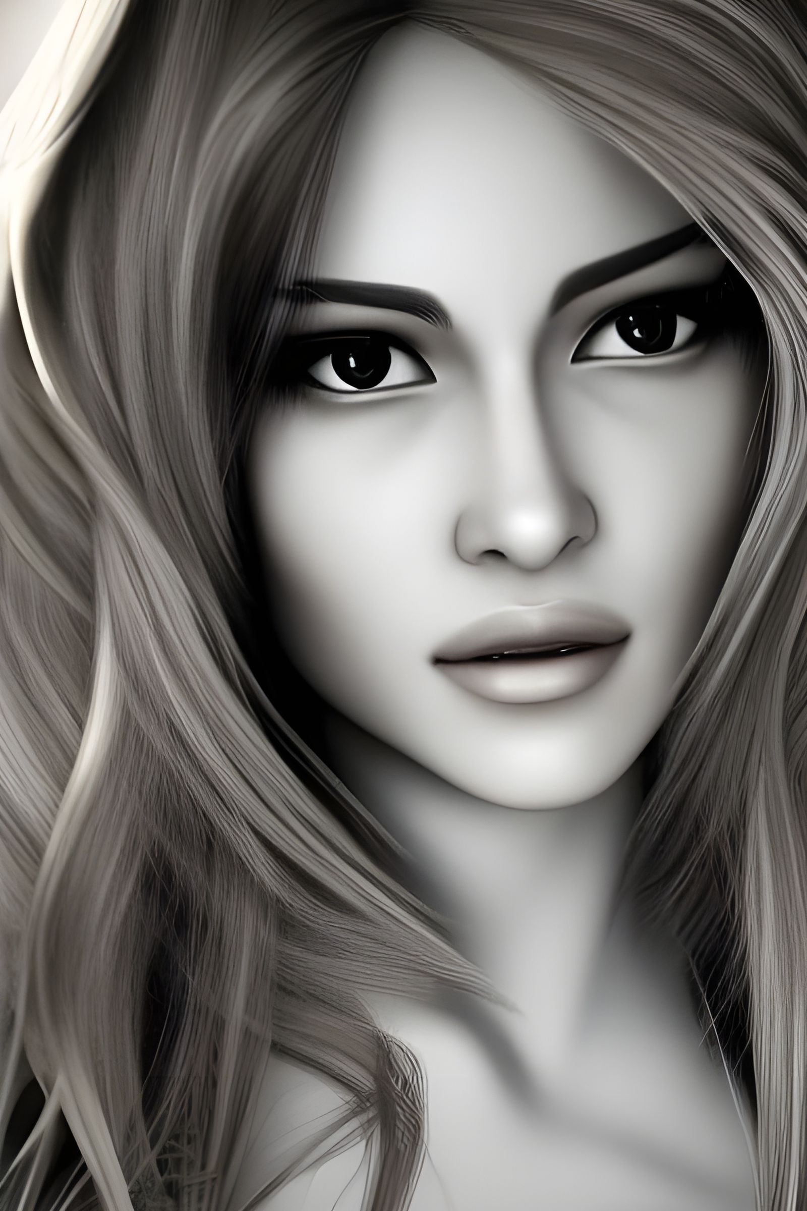 Sweet B&W - AI Generated Artwork - NightCafe Creator